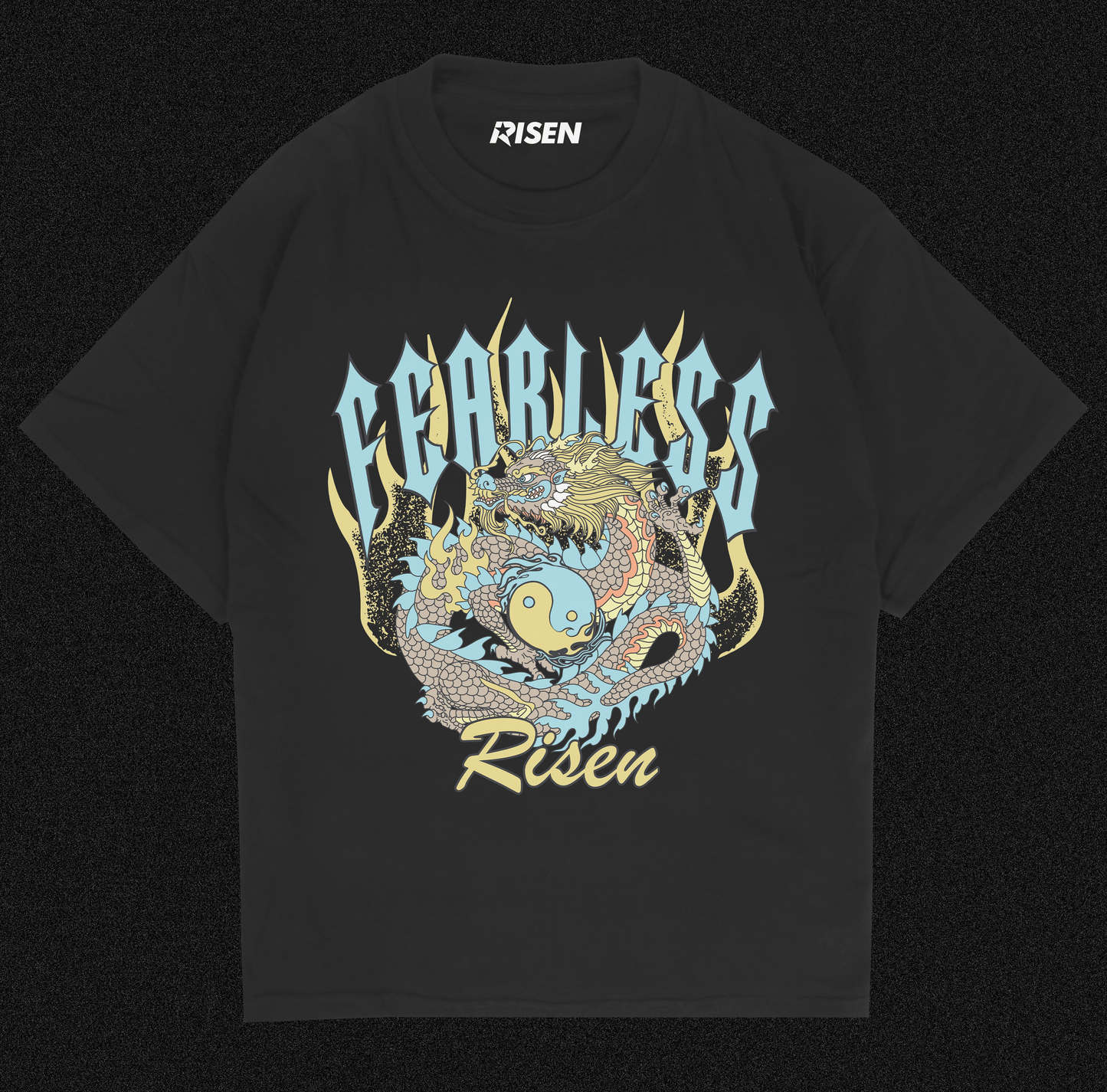 Yin Yang Dragon Graphic Oversized T-shirt India – Risen Clo