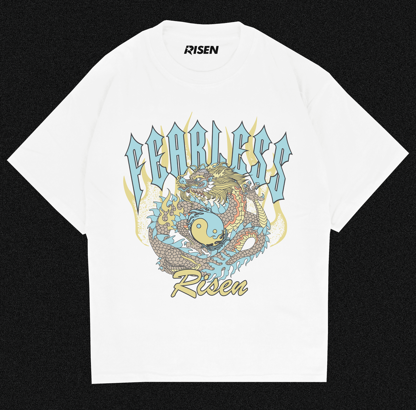 Yin Yang Dragon Graphic Oversized T-shirt India – Risen Clo